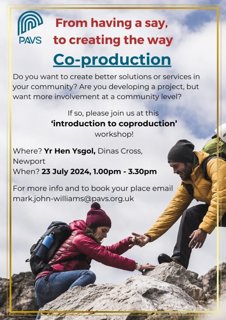 Co-Production | Pembrokeshire Association of Voluntary Services